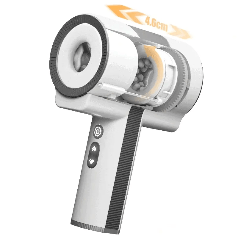 XR17: Auto 5 Telescopic Rotation 7 Vibrating Modes Male Masturbator Cu